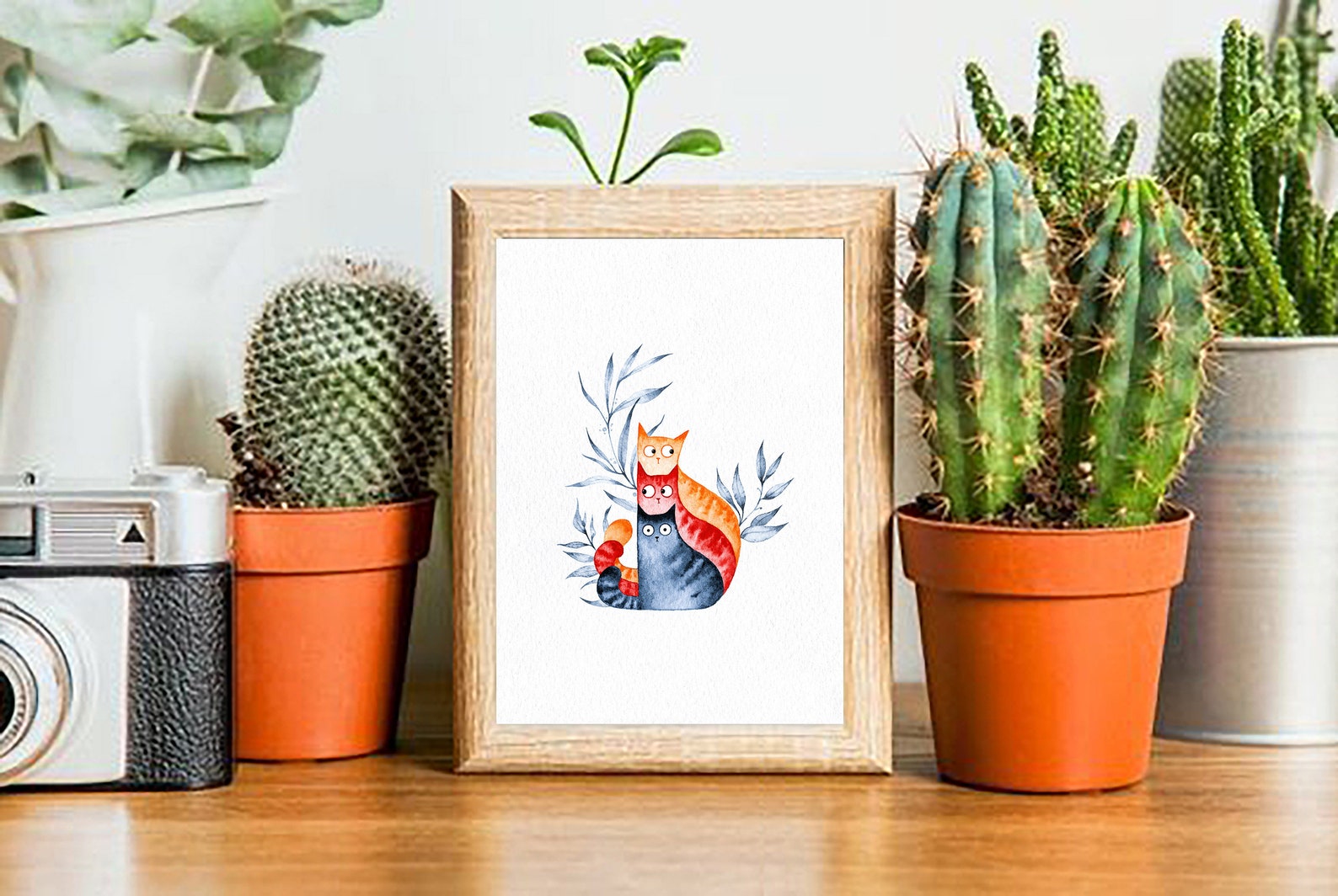Cat Print, Cat Decor, Wall Art, Watercolor Painting, Cat Lover Gift ...