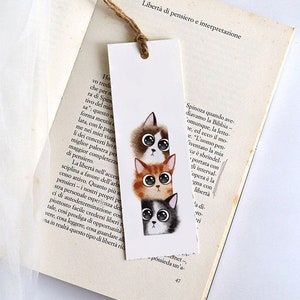 Cat Bookmark, Printable Bookmark, Cat Lover Gift, Watercolor Cat ...