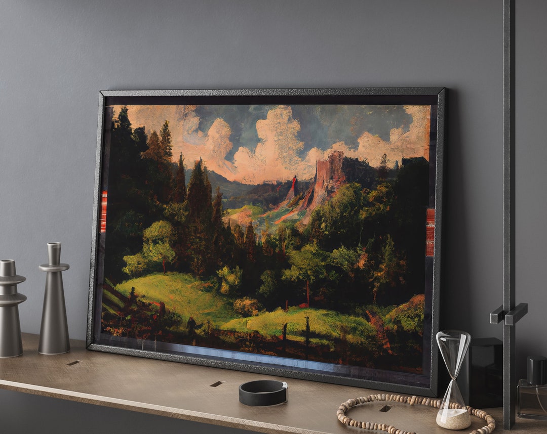 PRINTABLE | Oil Painting Printable Art: Handmade Home Décor, Extra ...