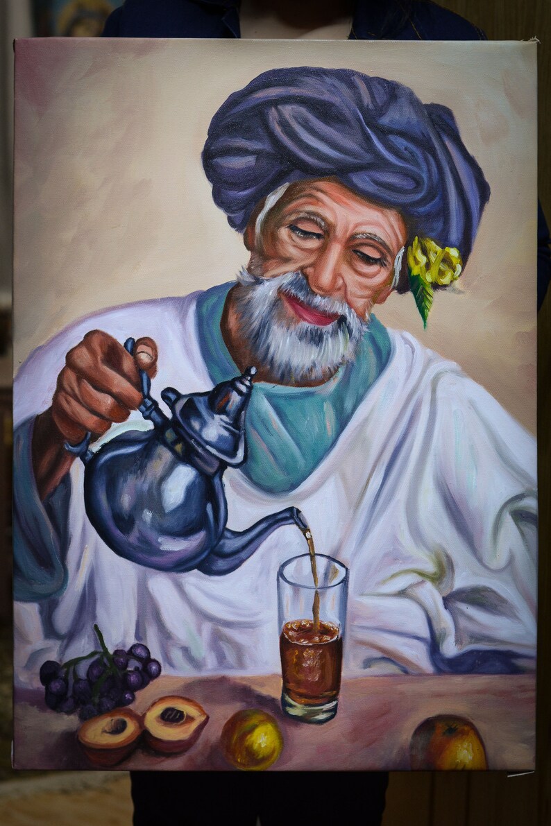 Egyptian Panting Arab Heritage by Oil Color on Canvas on Wood Made in ...