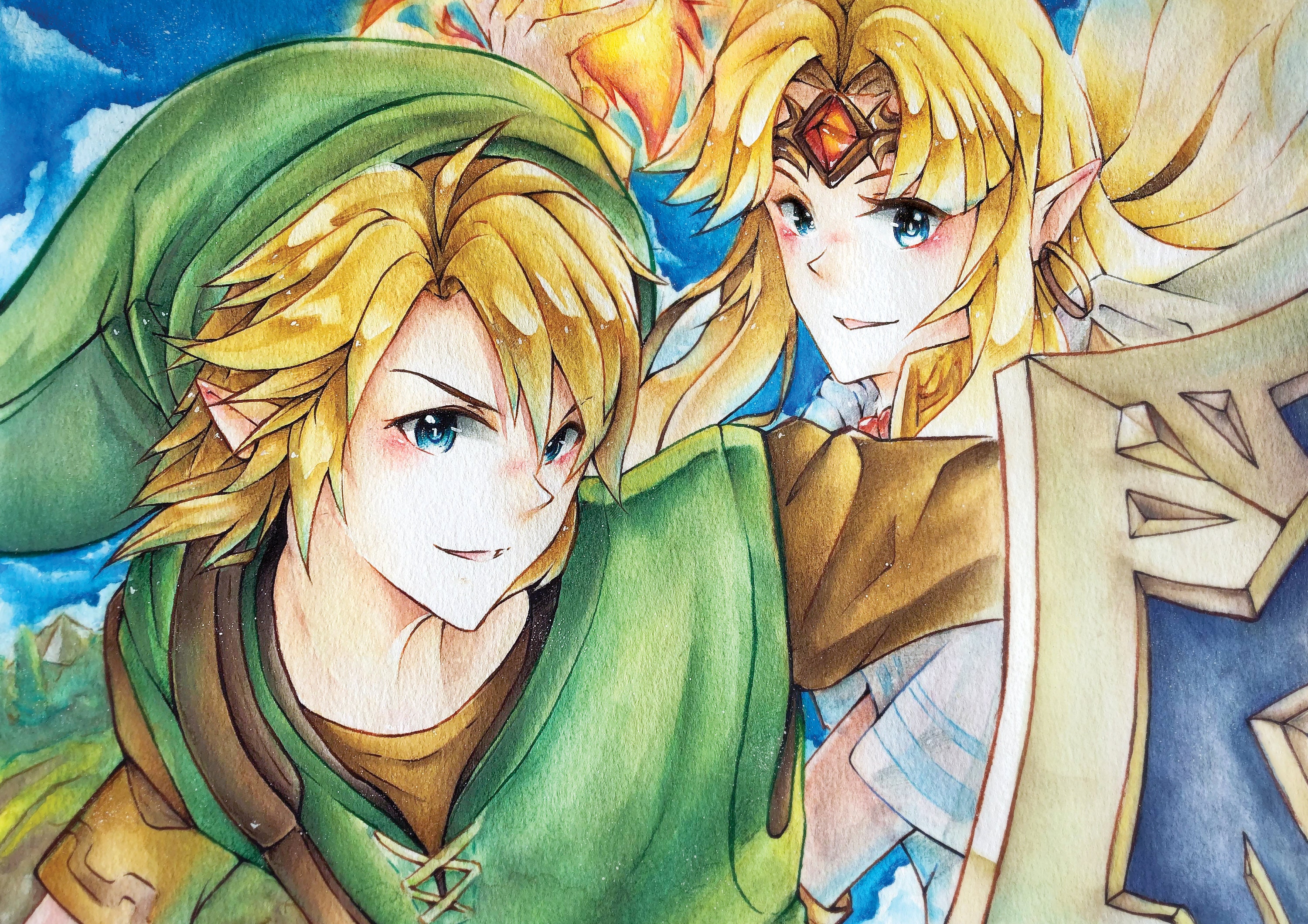 Legend of Zelda // Super Smash Bros. Ultimate// Link and Zelda | Etsy