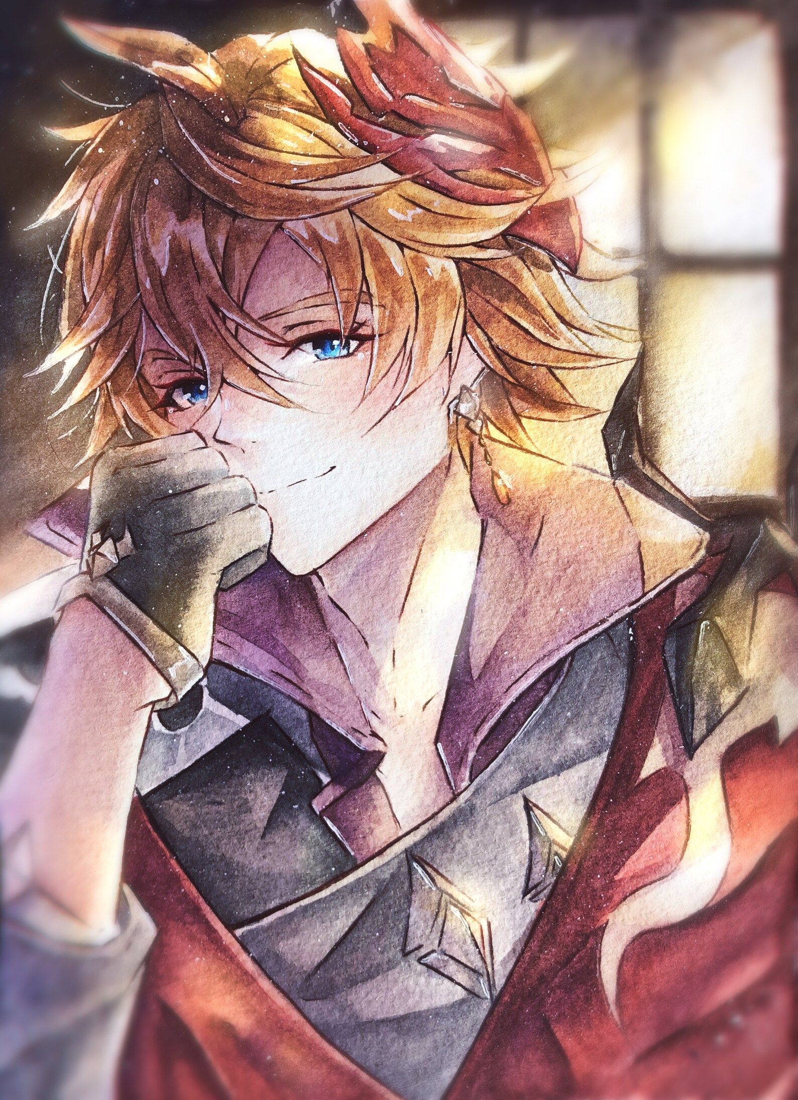 Genshin Impact // Tartaglia // Childe Print - Etsy