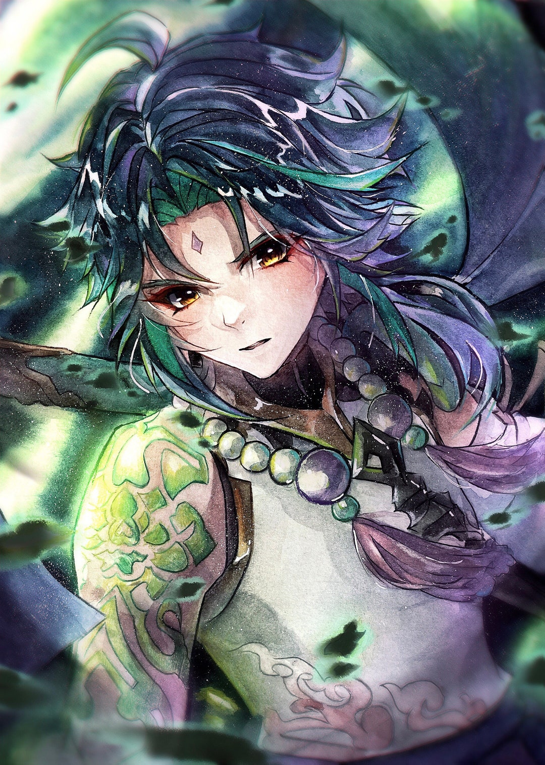 Genshin Impact // Adeptus Xiao // Conqueror of Demons - Etsy