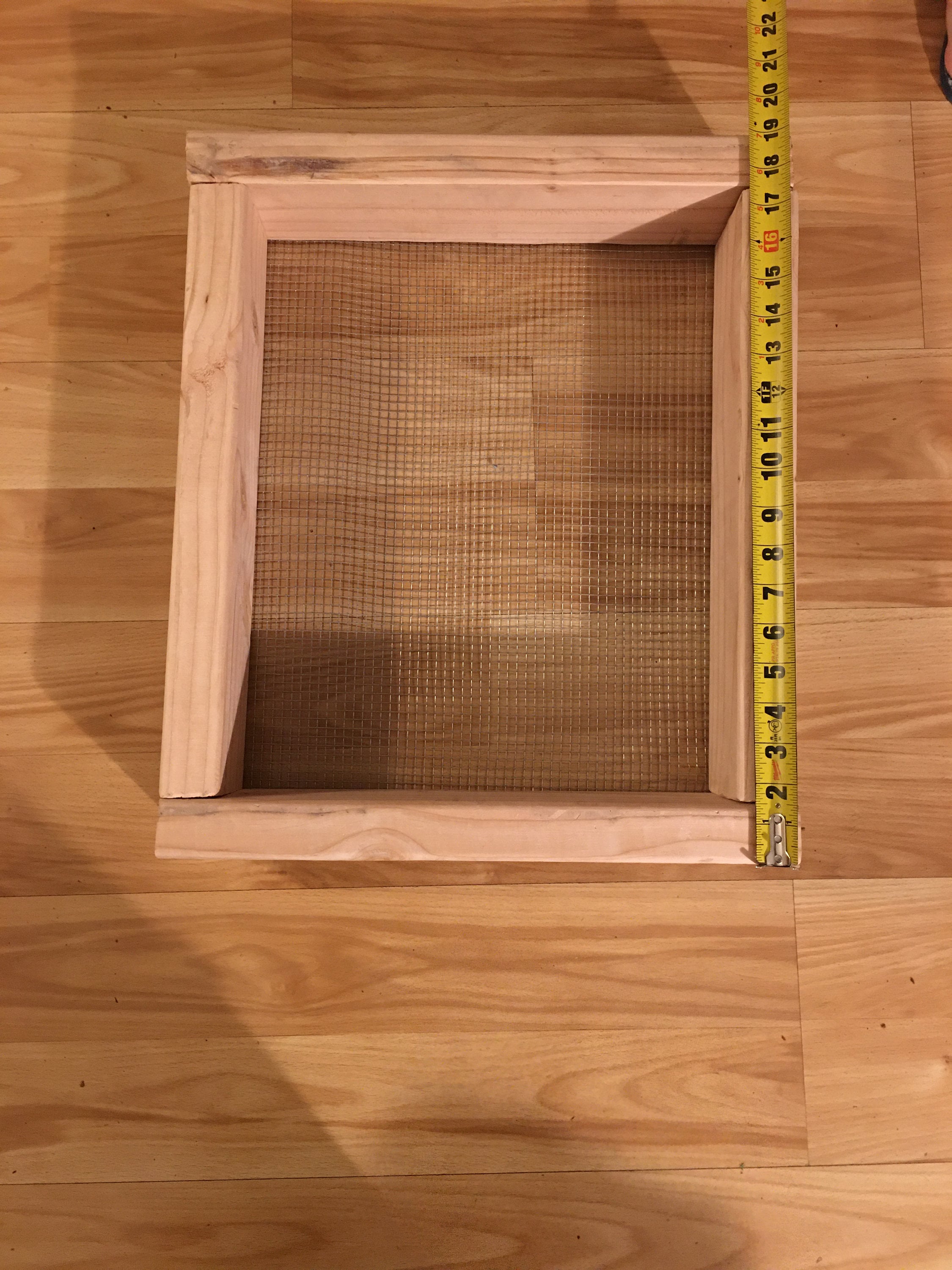 Soil Sifter/garden Compost Sifter/wood 1/4 Galvanized Mesh Wire Sifter ...