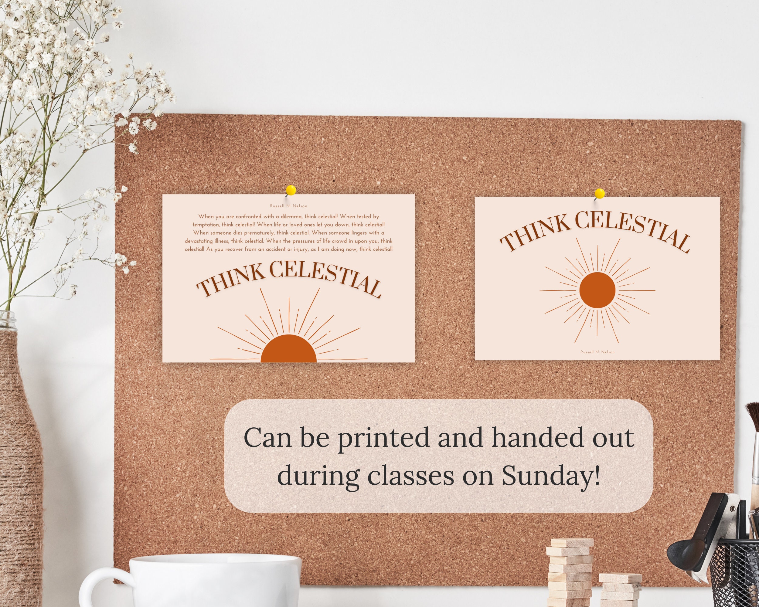 Think Celestial Printout | Instant Digital Download | Two Designs - Etsy