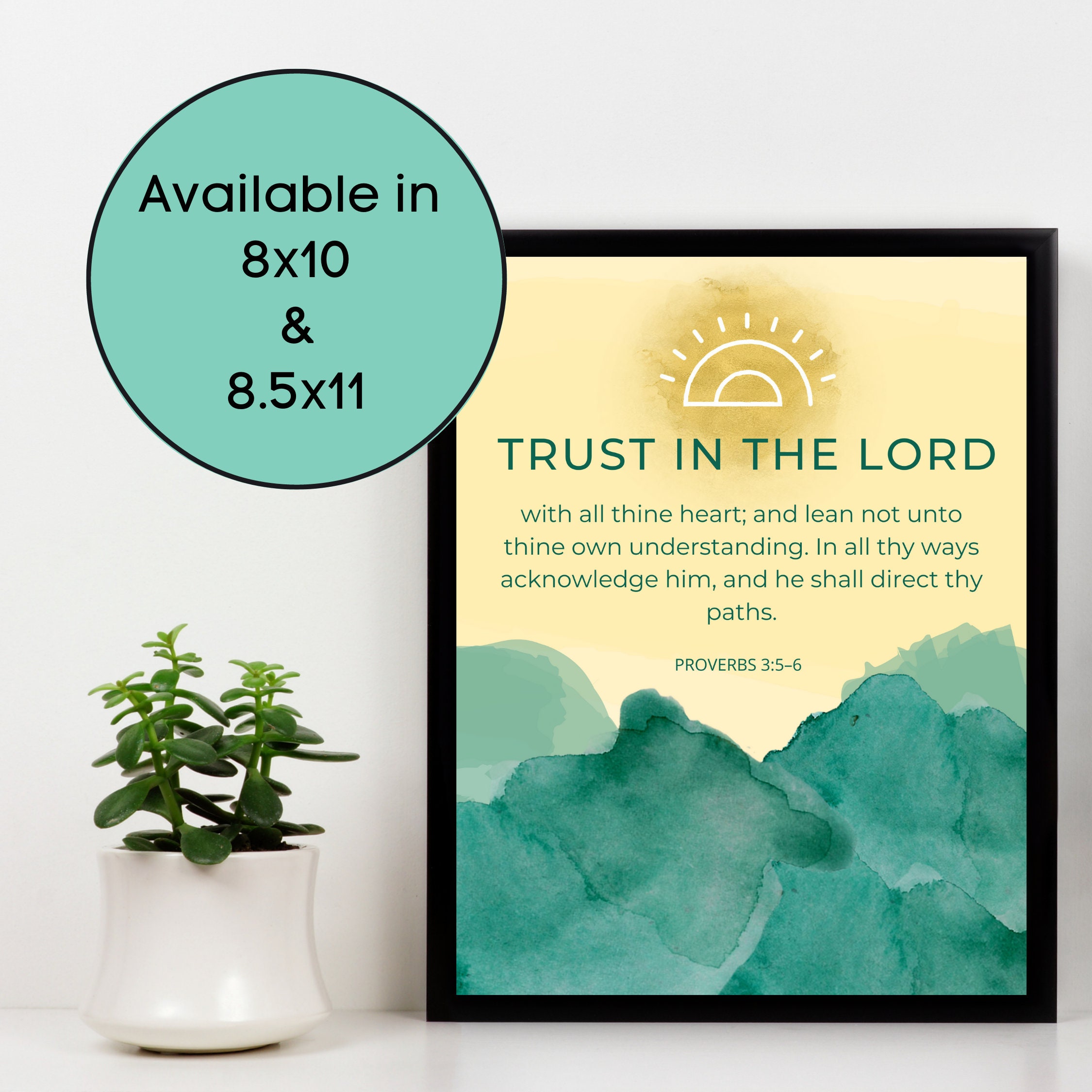 LDS Youth Printable Poster "trust in the Lord" | Digital Download - Etsy