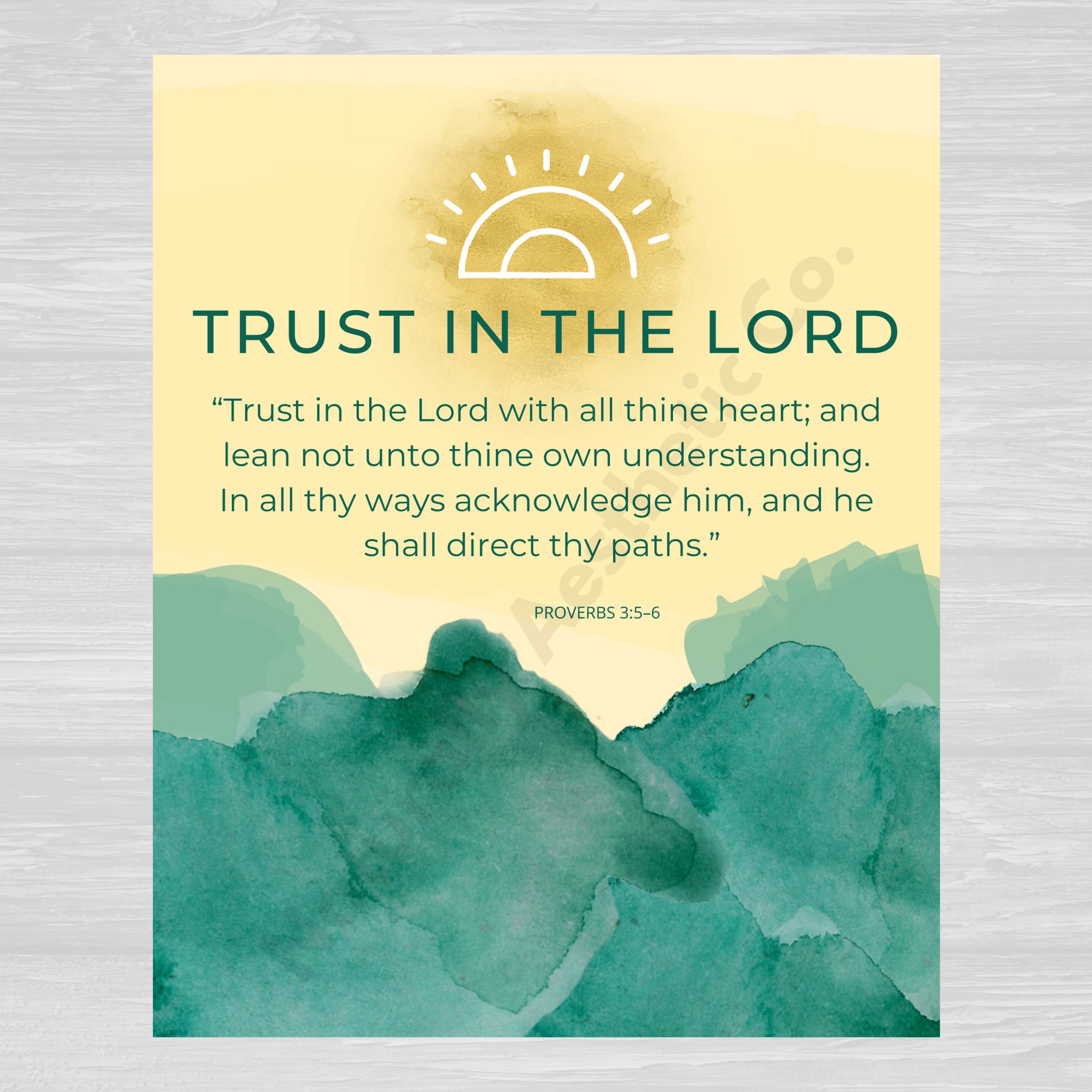 LDS Youth Printable Poster trust in the Lord Digital Download - Etsy