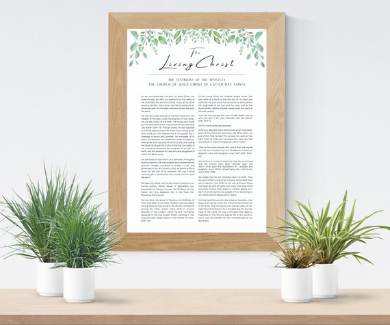 The Living Christ LDS Printable Download | Etsy
