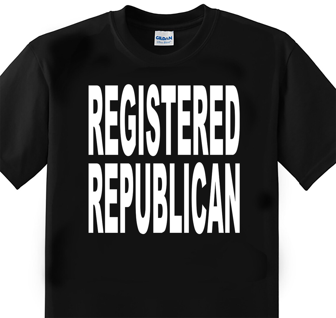 REGISTERED REPUBLICAN Political Commentary T-shirt - Etsy