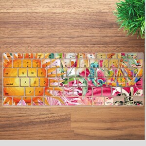 Cute Floral Aesthetic Scrapbook Keyboard Cover for MacBook Pro 13 14 16 ...