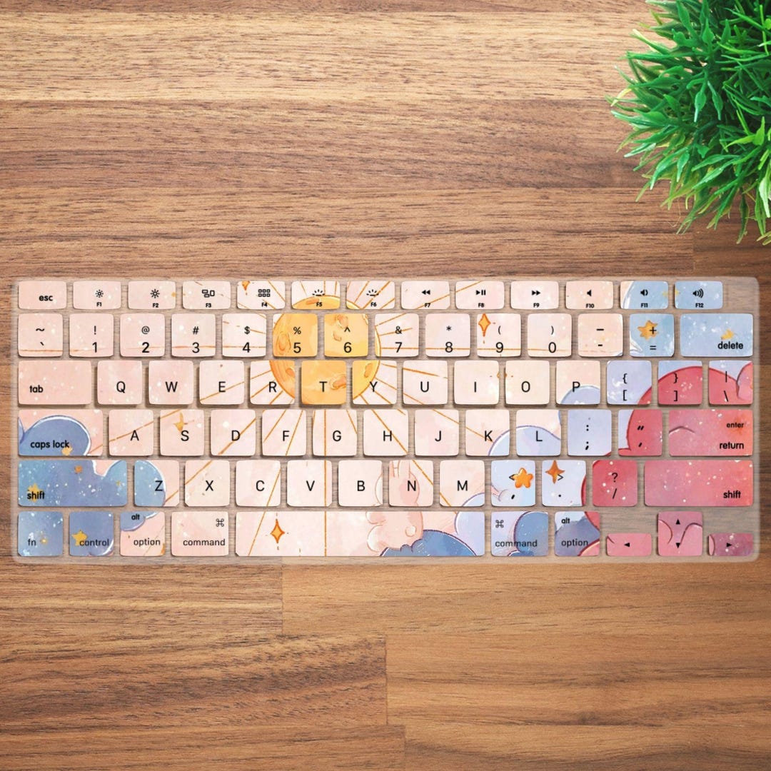 Sun Moon Artwork Aesthetic Keyboard Cover for MacBook Pro 13 14 16 Inch ...