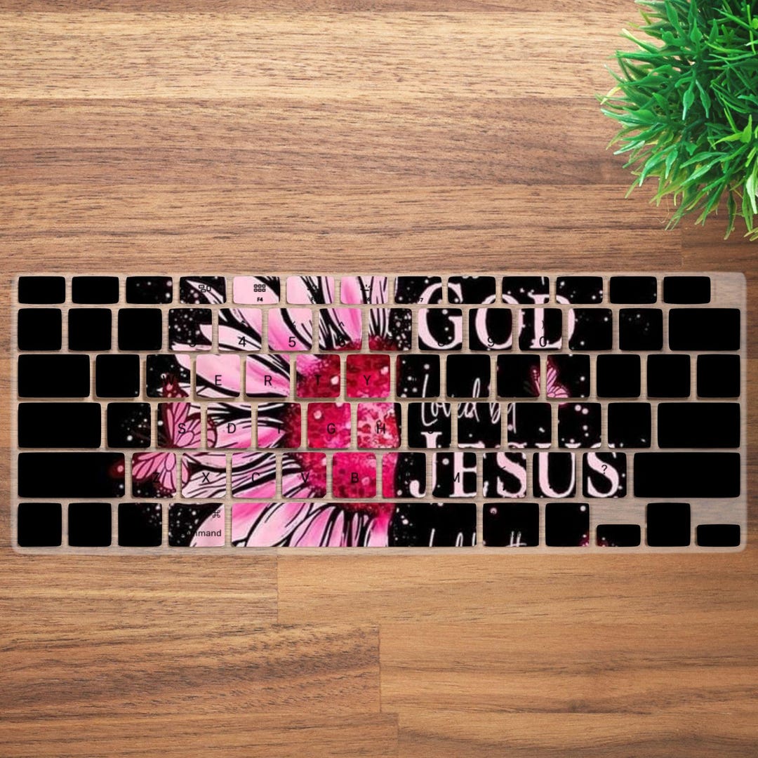 Cute Christian Aesthetic Scrapbook Keyboard Cover for MacBook Pro 13 14 ...