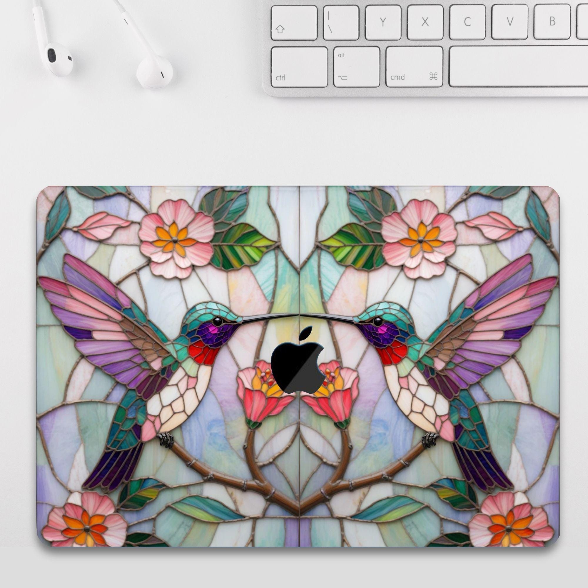 Hummingbird Stained Glass MacBook Case for MacBook Neo, MacBook Air 15 ...