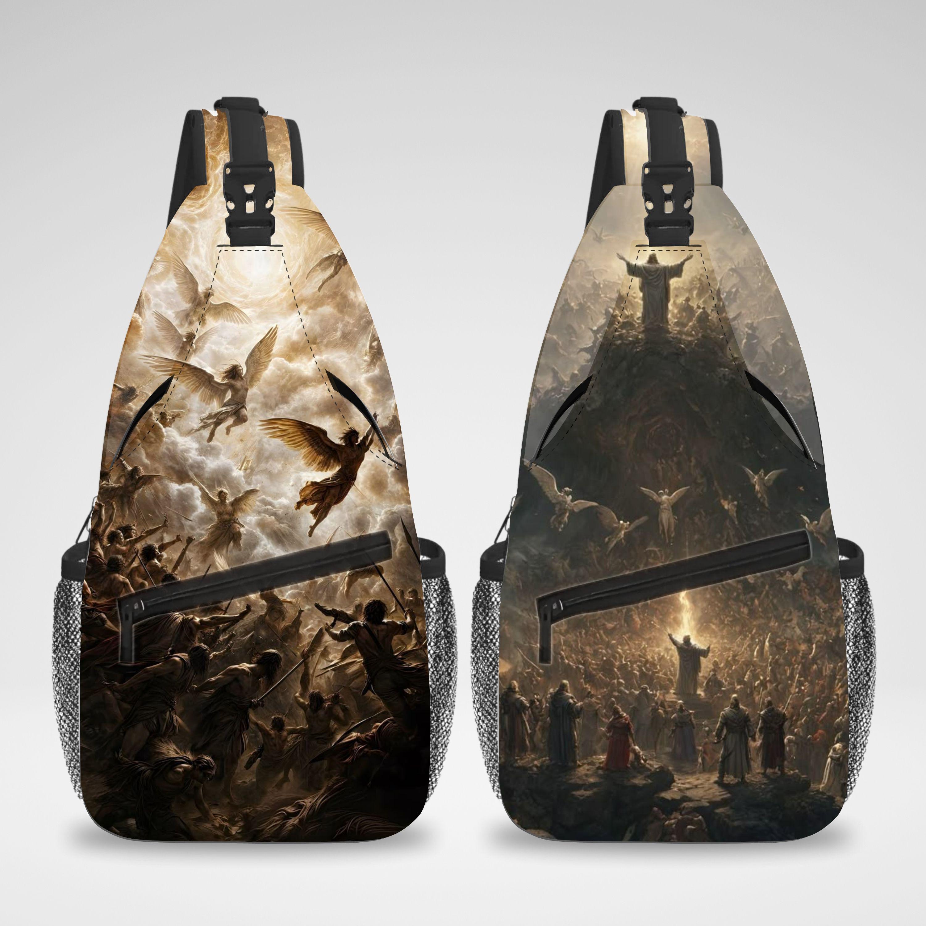 Renaissance Biblical Art Aesthetic Cross Body Sling Bag, Chest Bag ...