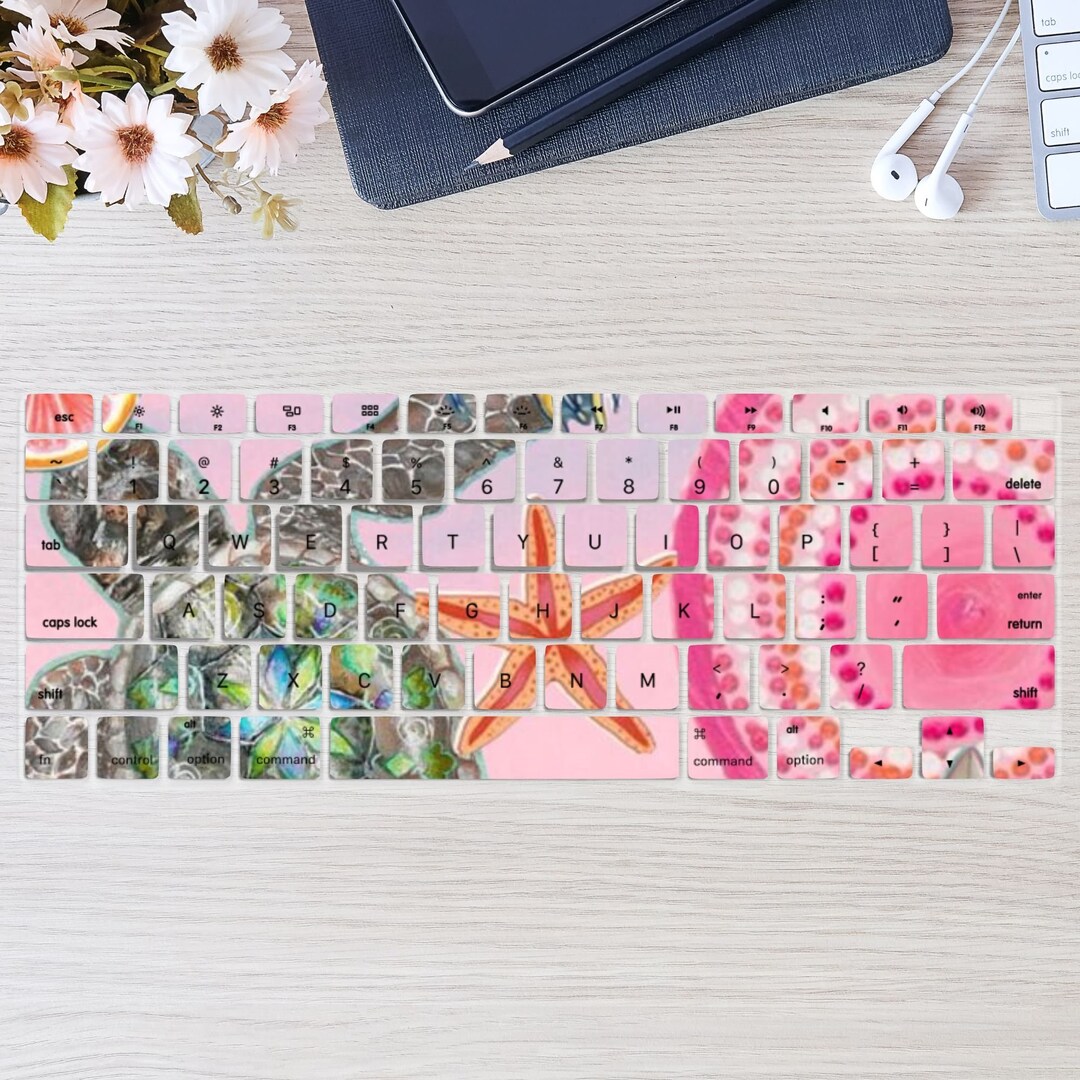 Cute Aesthetic Scrapbook Keyboard Cover for MacBook Pro 13 14 16 Inch ...