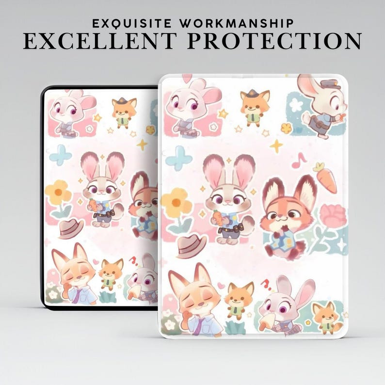 Personalized Cute Zoo Anime Fanart Kindle Case With Hand Grip for ...