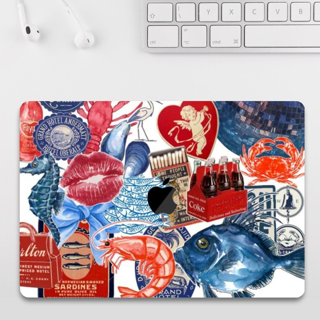 Food Fruit Scrapbook MacBook Case for MacBook Air 15 13, MacBook Pro 16 ...