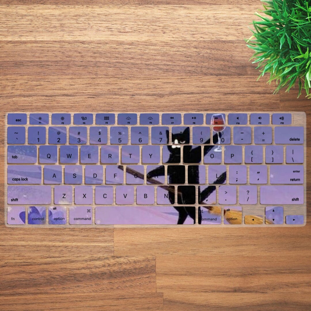 Funny Cat Aesthetic Keyboard Cover for MacBook Pro 13 14 16 Inch ...
