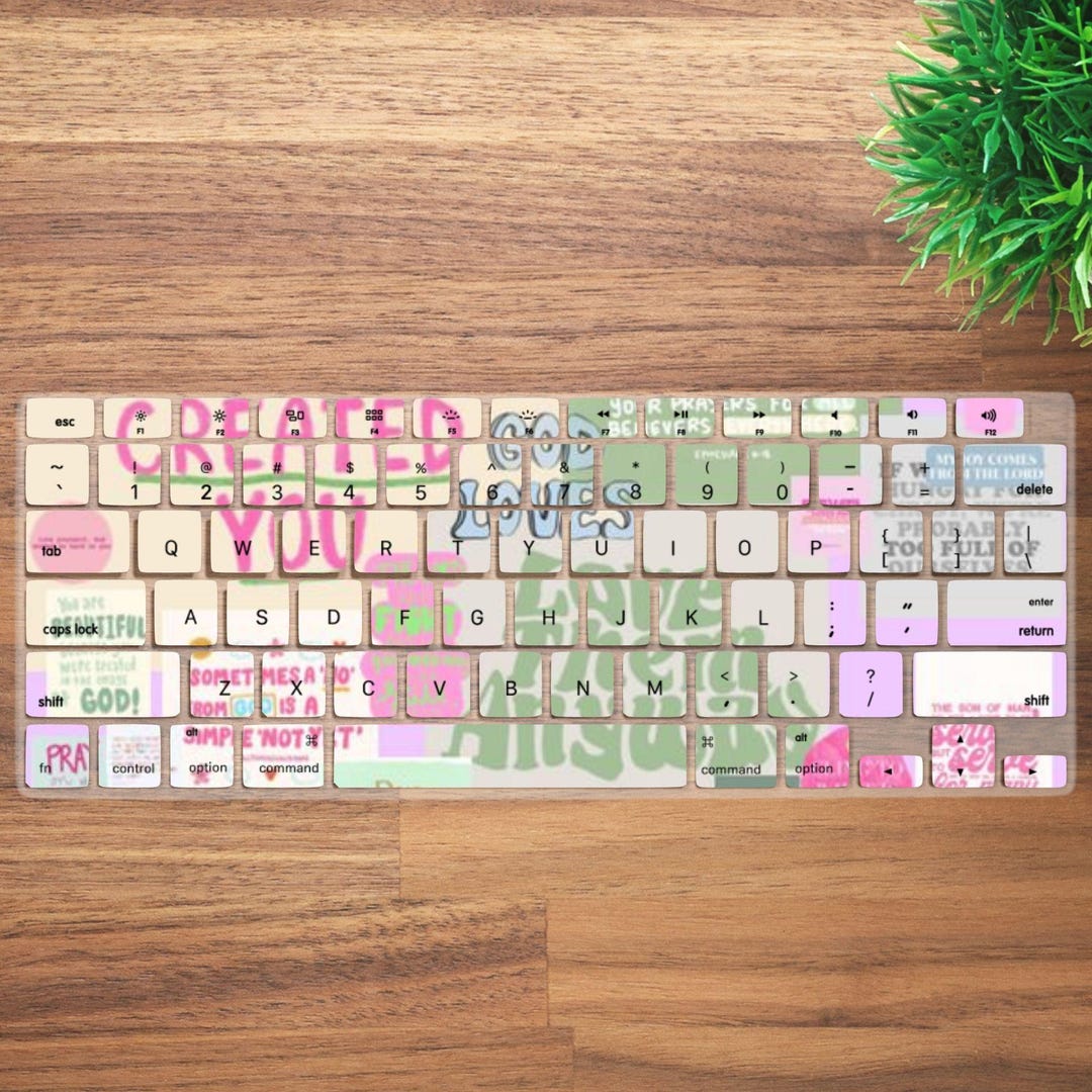 Bible Verse Quotes Scrapbook Keyboard Cover for MacBook Neo, MacBook ...