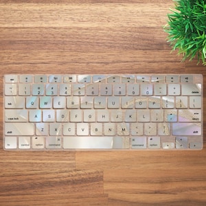 Cute Pearl Aesthetic Keyboard Cover for MacBook Pro 13 14 16 Inch ...