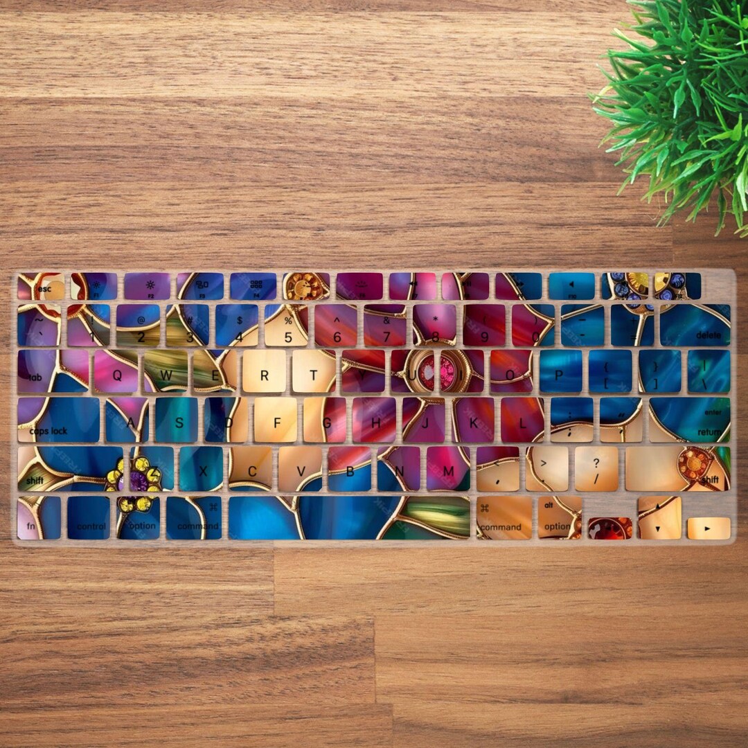 Stained Glass Art Print Keyboard Cover for MacBook Pro 13 14 16 Inch ...