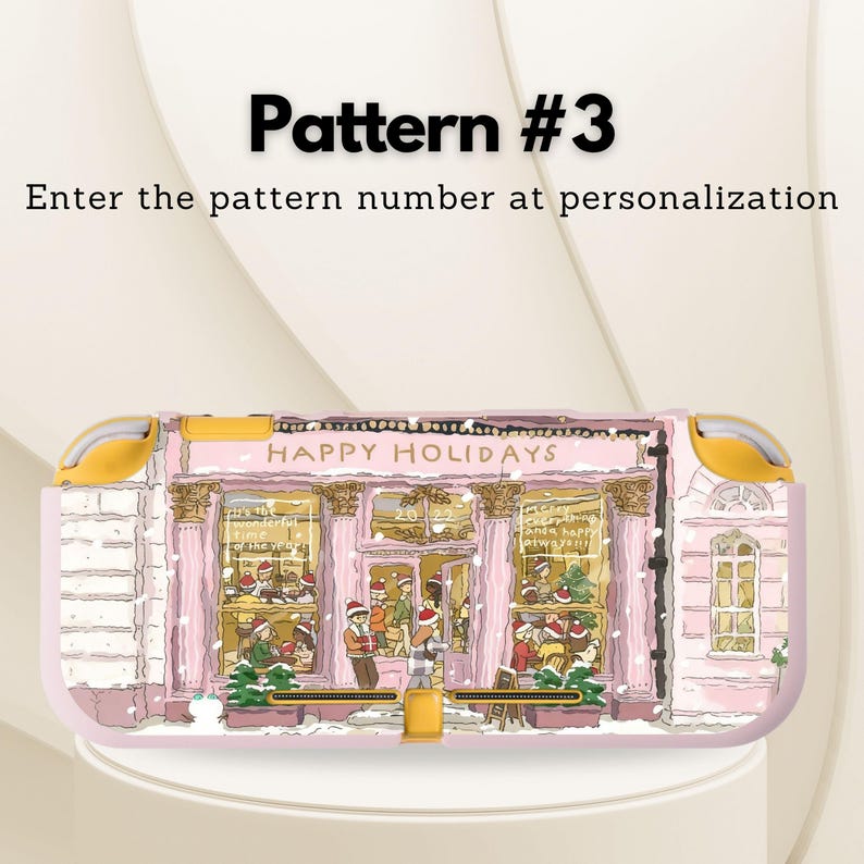 Personalized Xmas Vibes Case for Nintendo Switch Lite, Protective Cover,shock-absorption,anti ...