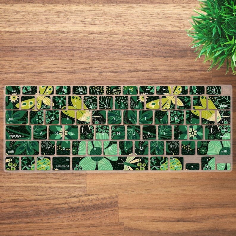 Botanical Art Aesthetic Keyboard Cover for MacBook Pro 13 14 16 Inch ...