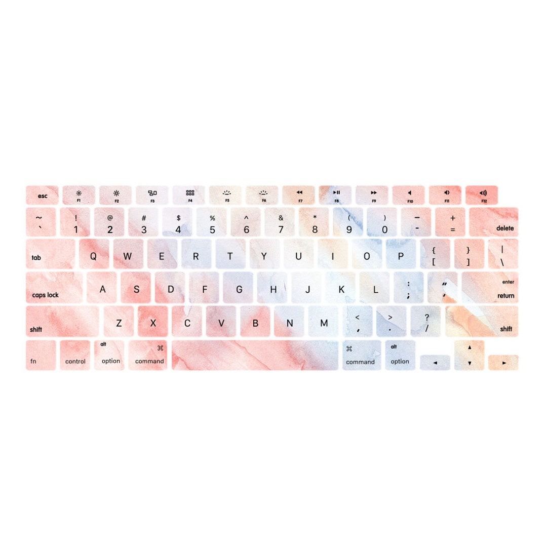 Personalized Initial Marble Keyboard Cover for MacBook Pro 13 / MacBook ...
