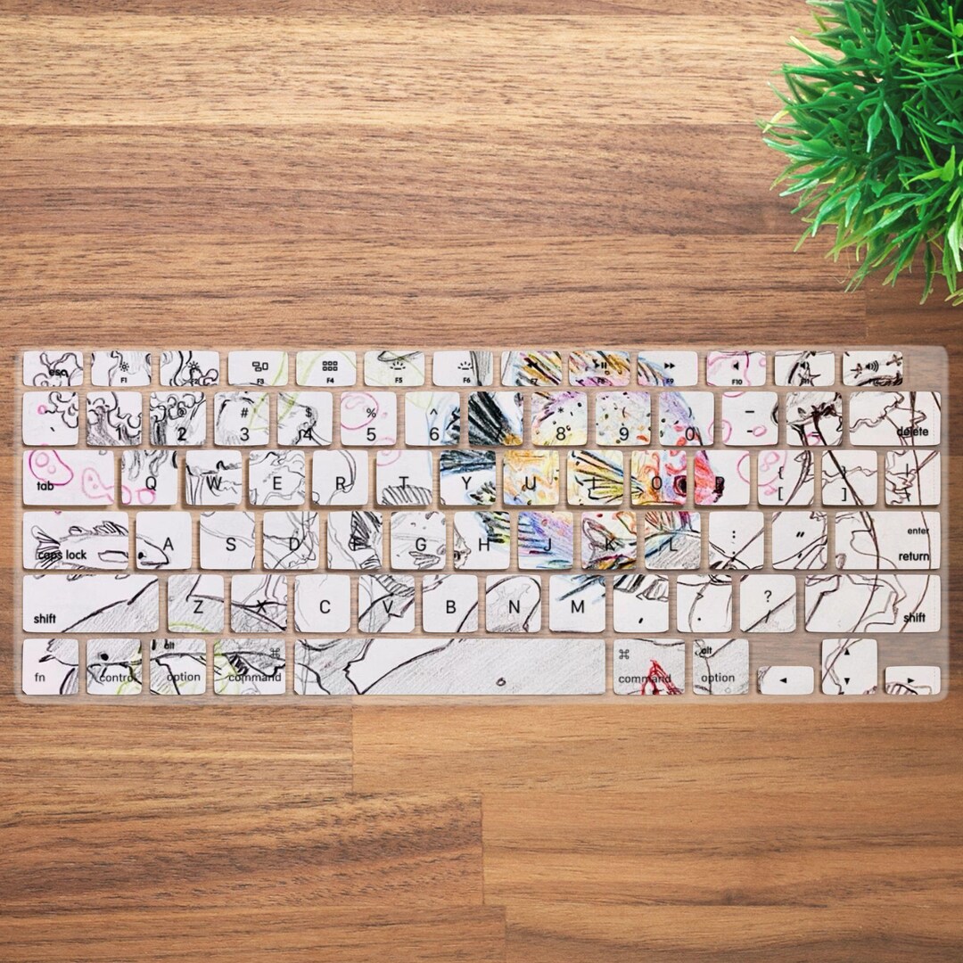 Cute Drawings Scrapbook Keyboard Cover for MacBook Pro 13 14 16 Inch ...