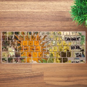 Cute Sun Aesthetic Scrapbook Keyboard Cover for MacBook Pro 13 14 16 ...