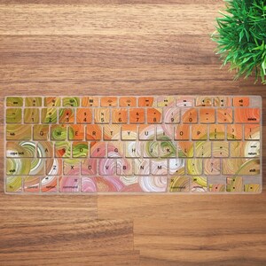 Cute Wave Aesthetic Scrapbook Keyboard Cover for MacBook Pro 13 14 16 ...
