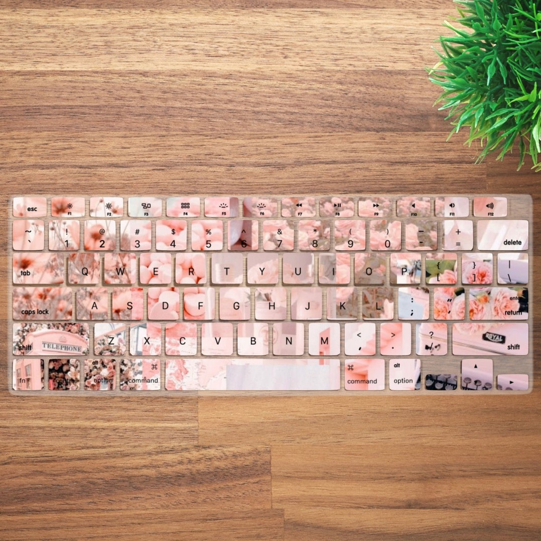 Cute Aesthetic Scrapbook Keyboard Cover for MacBook Pro 13 14 16 Inch ...