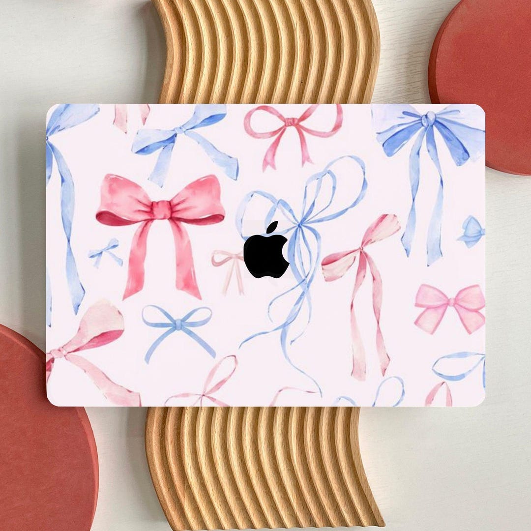 Cute Bow Tie Aesthetic Scrapbook MacBook Case for MacBook Air 15 13 ...