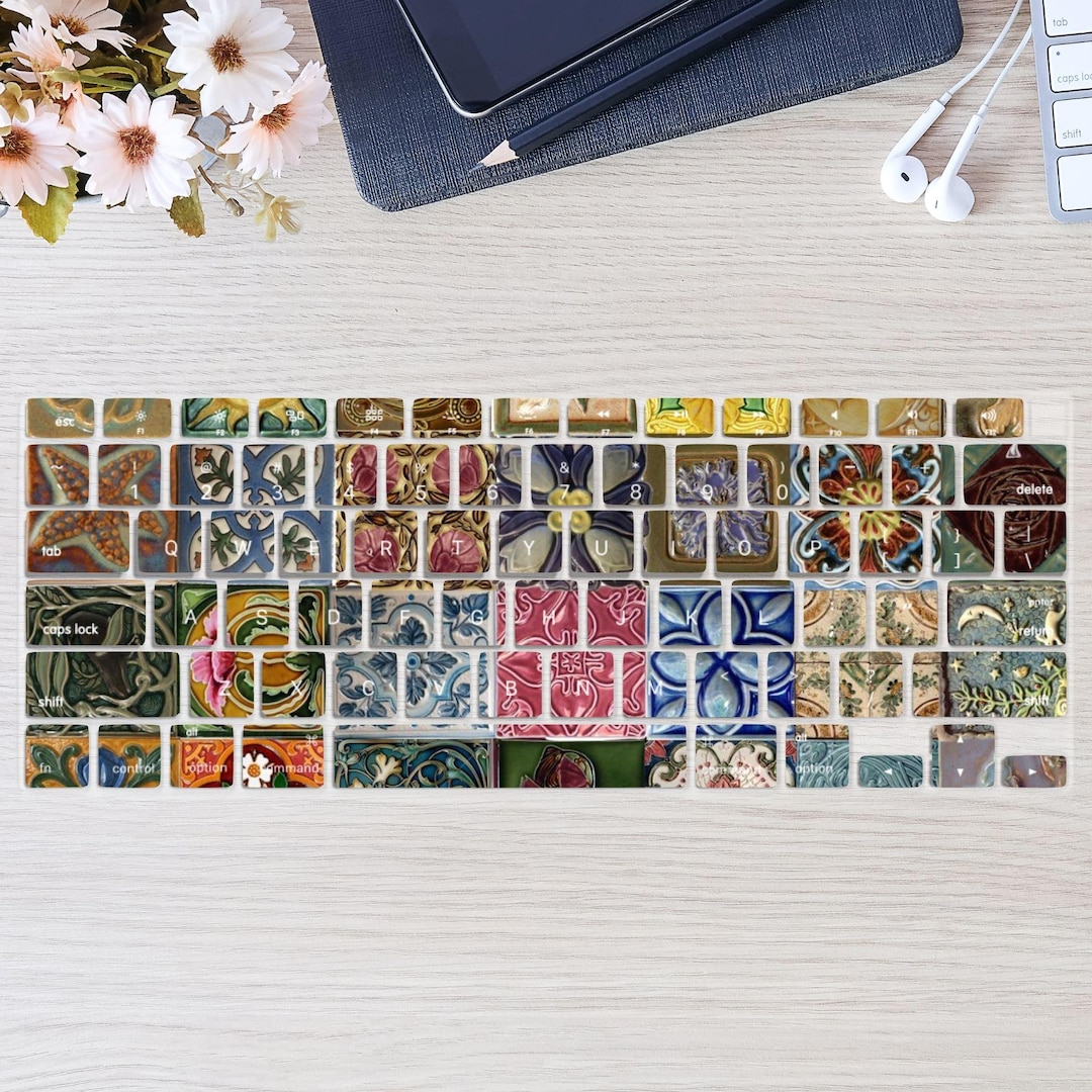 Funky Tile Aesthetic Keyboard Cover for MacBook Pro 13 14 16 Inch ...