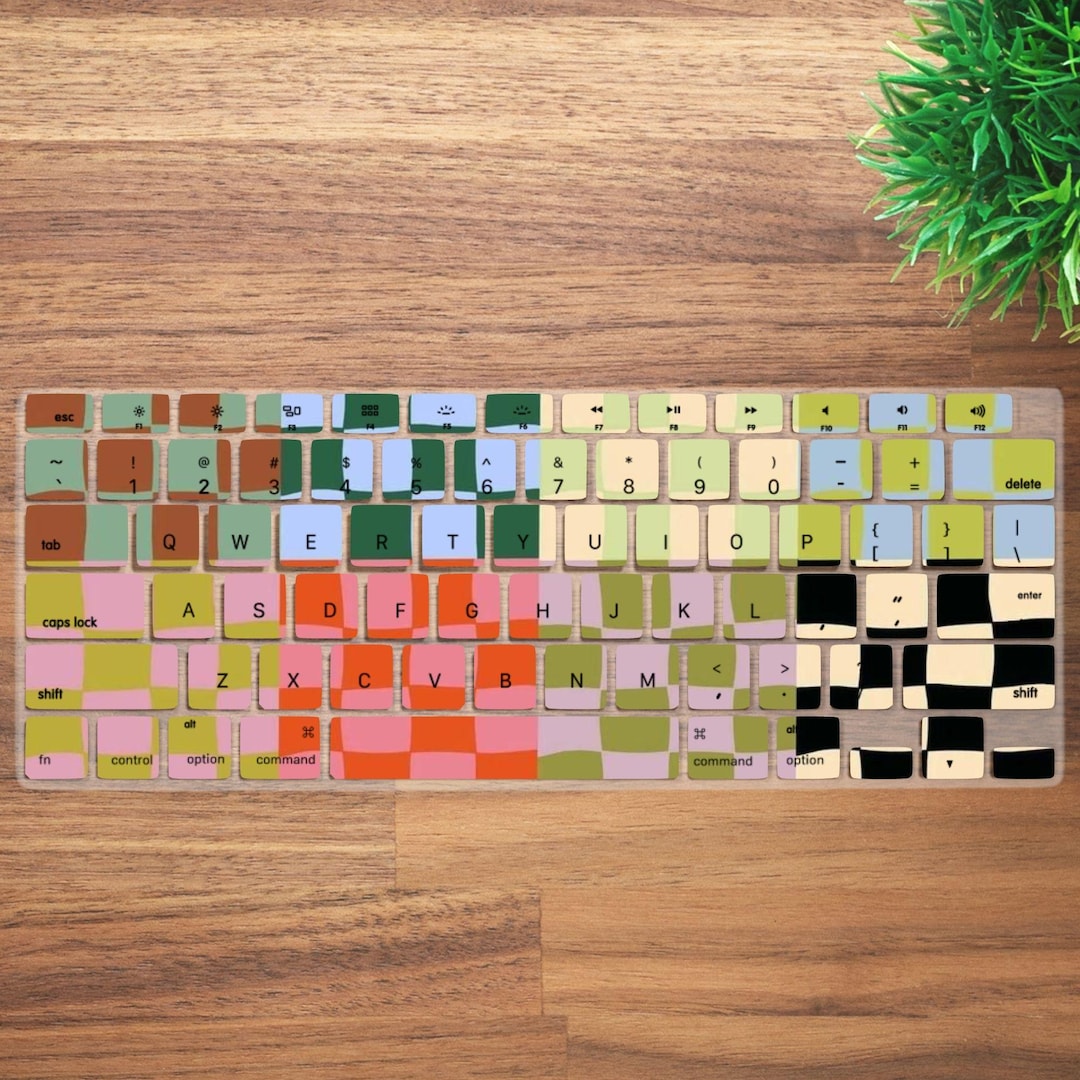 Checkered Pattern Aesthetic Keyboard Cover for MacBook Pro 13 14 16 ...