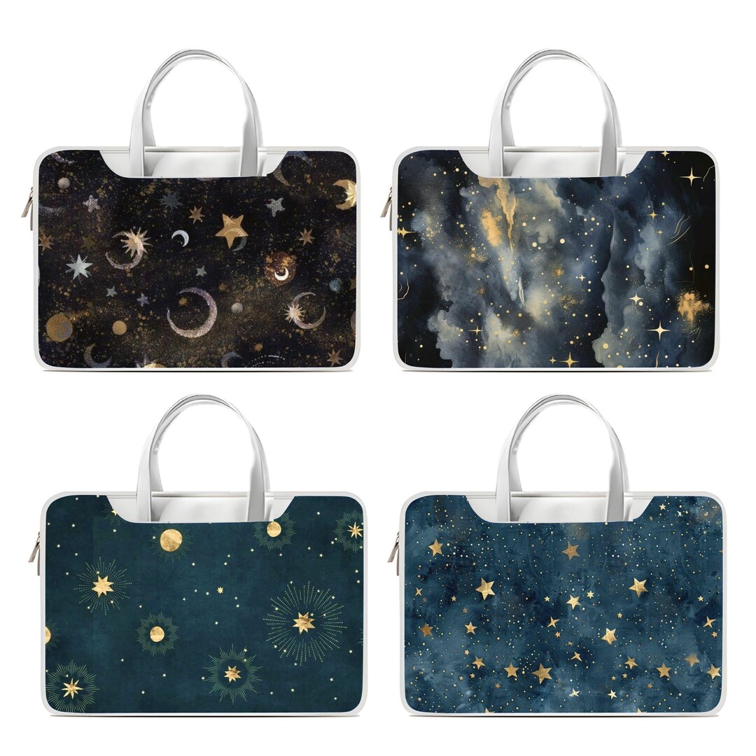 Cute Sky Aesthetic Scrapbook Laptop Bag With Handle, Shoulder Strap for ...