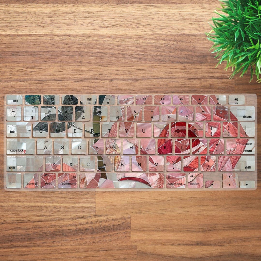 Mosaic Floral Aesthetic Keyboard Cover for MacBook Pro 13 14 16 Inch ...