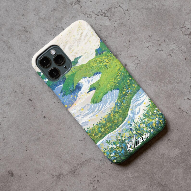 Personalized Cute Fantasy Landscape Aesthetic Full Print iPhone Case ...