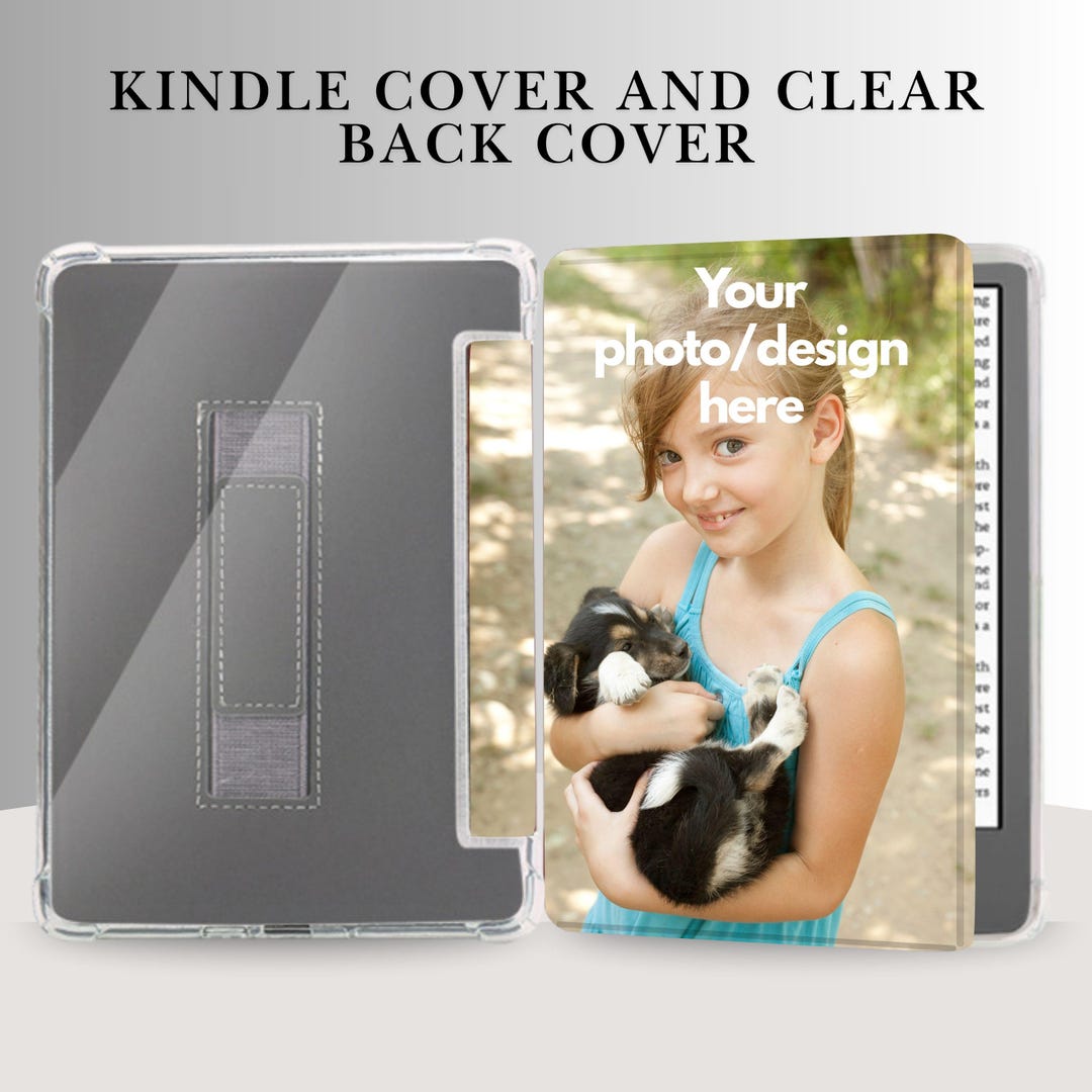 Custom Photo Design Kindle Case With Clear Back Cover for Kindle 6 6.8 ...