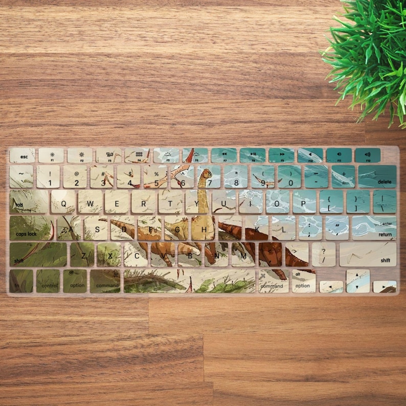 Dinosaur Art Aesthetic Keyboard Cover for MacBook Pro 13 14 16 Inch ...