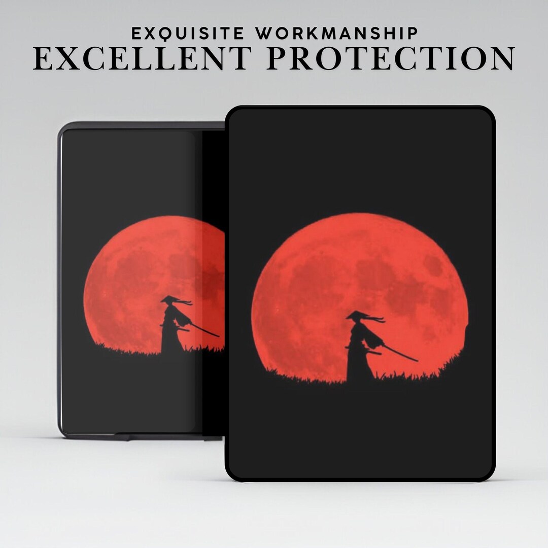 Samurai Anime Kindle Case With Hand Grip for Kindle 6" 6.8" 7 Inch ...