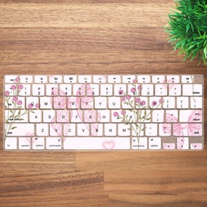 Cute Floral Aesthetic Scrapbook Keyboard Cover for MacBook Pro 13 14 16 ...