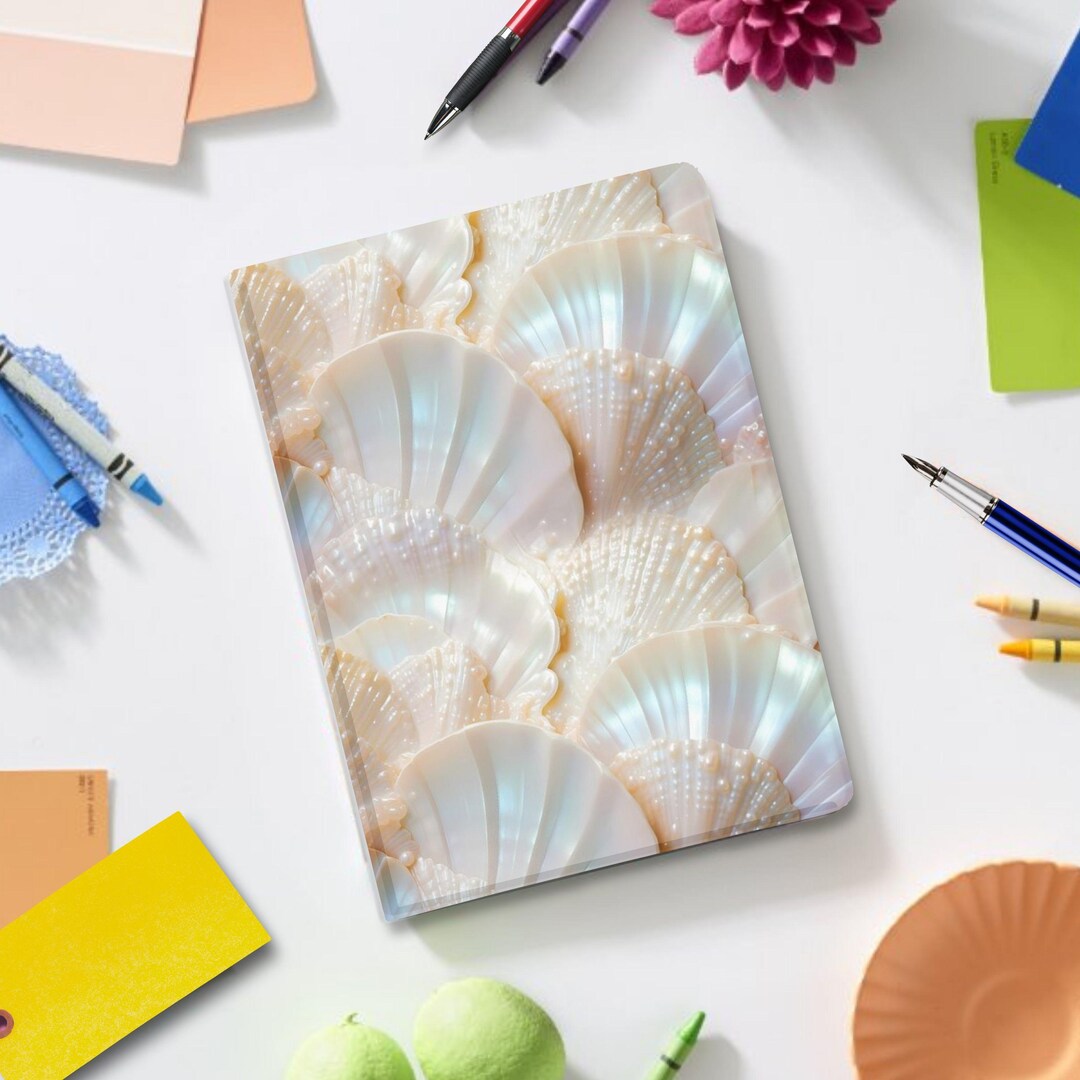 Cute Seashell Star Aesthetic Scrapbook iPad Case for iPad Pro 13 12 11 ...