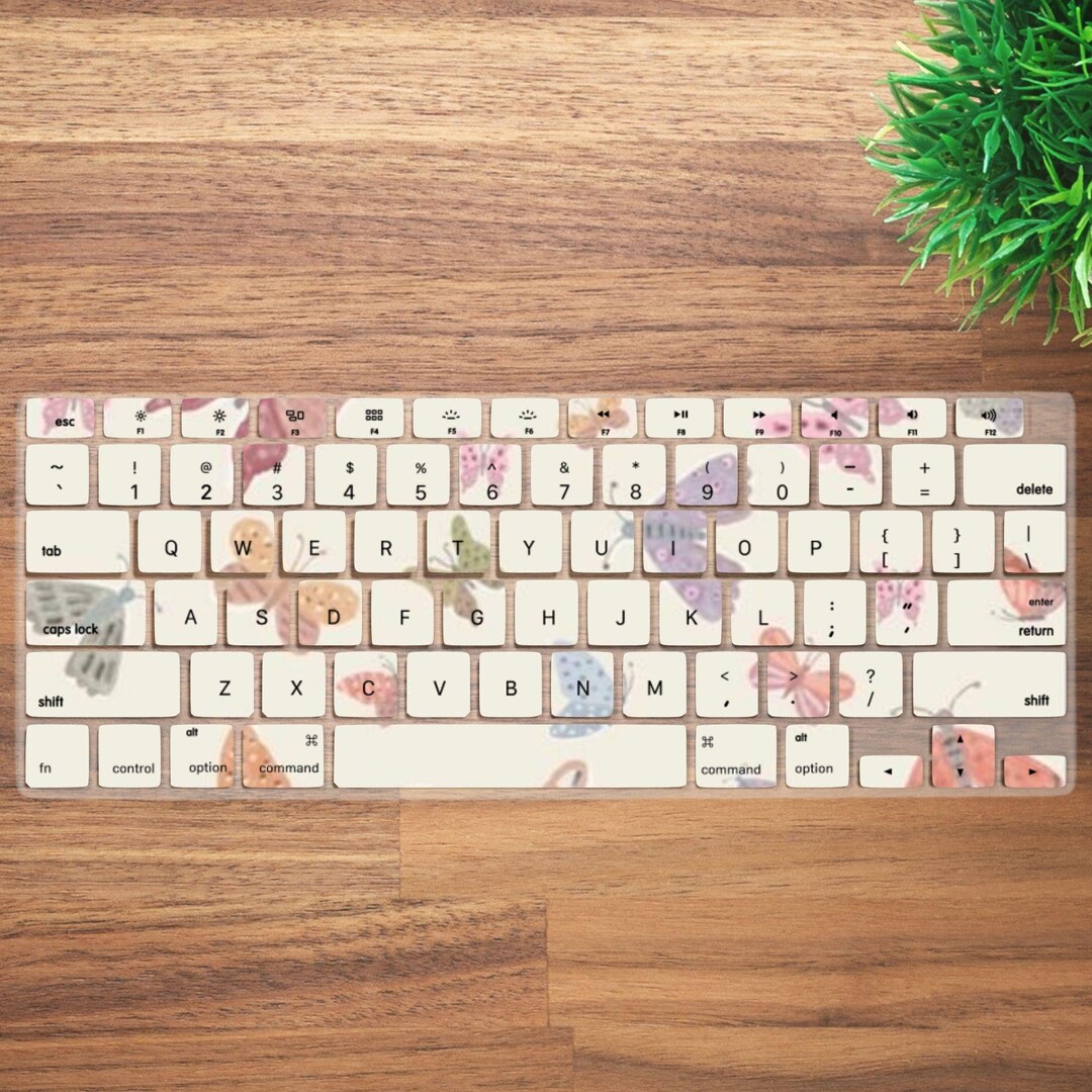 Pink Butterfly Keyboard Cover for MacBook Neo, MacBook Air, MacBook Pro ...