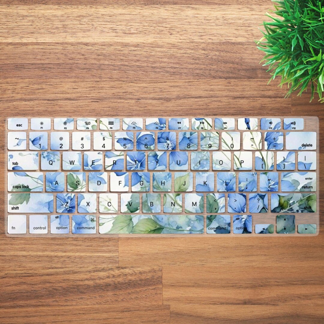 Cute Floral Aesthetic Keyboard Cover for MacBook Pro 13 14 16 Inch ...