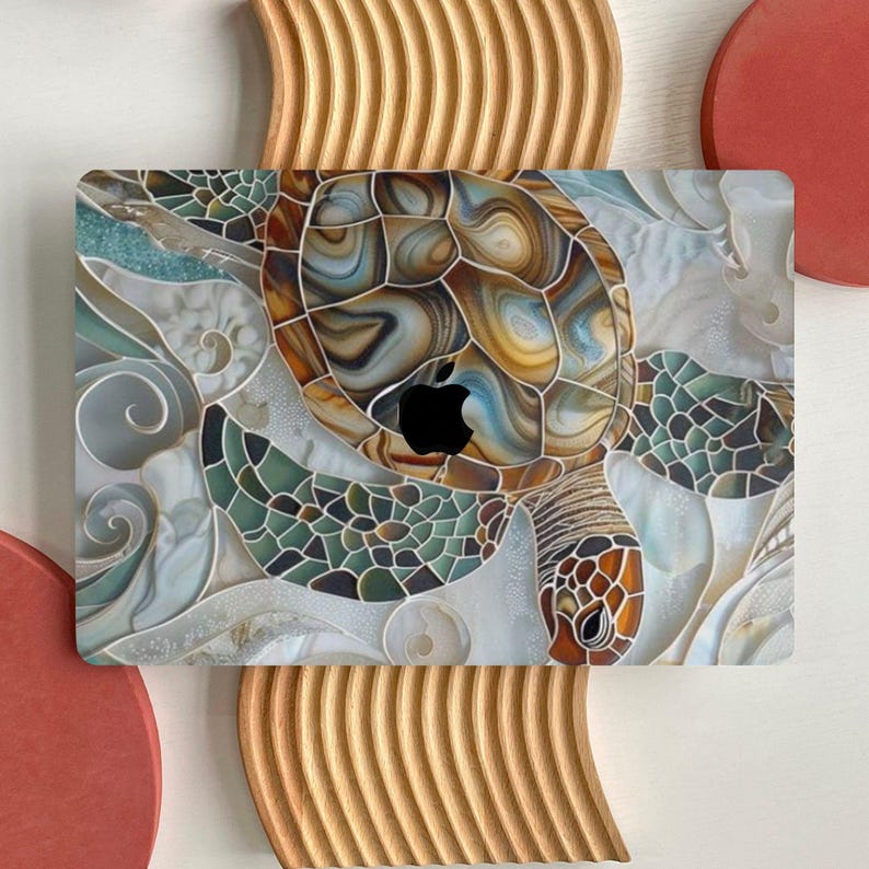 Sea Turtle Stained Glass MacBook Case for MacBook Neo, MacBook Air/pro ...