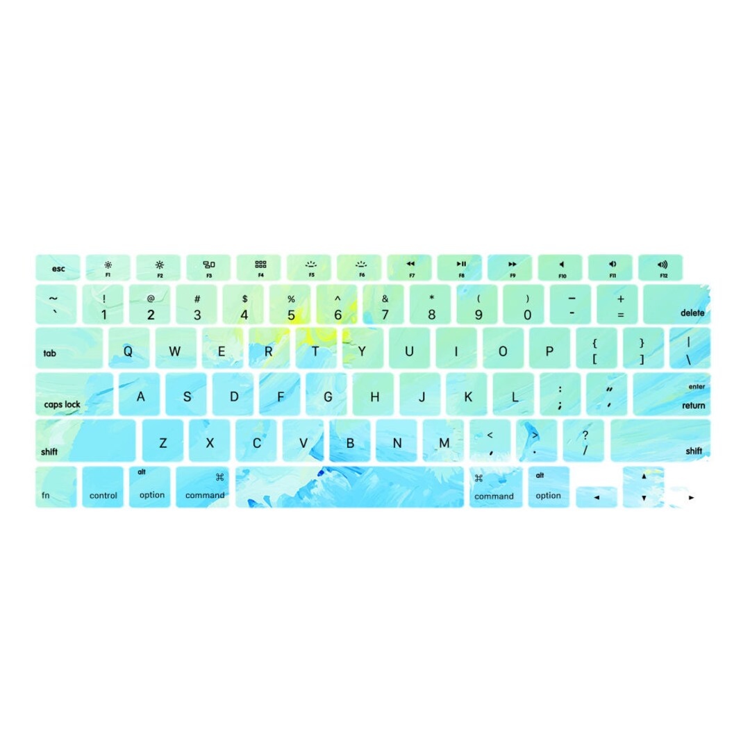 Watercolor Custom Keyboard Cover for MacBook Pro 13 14 16 / MacBook Air ...