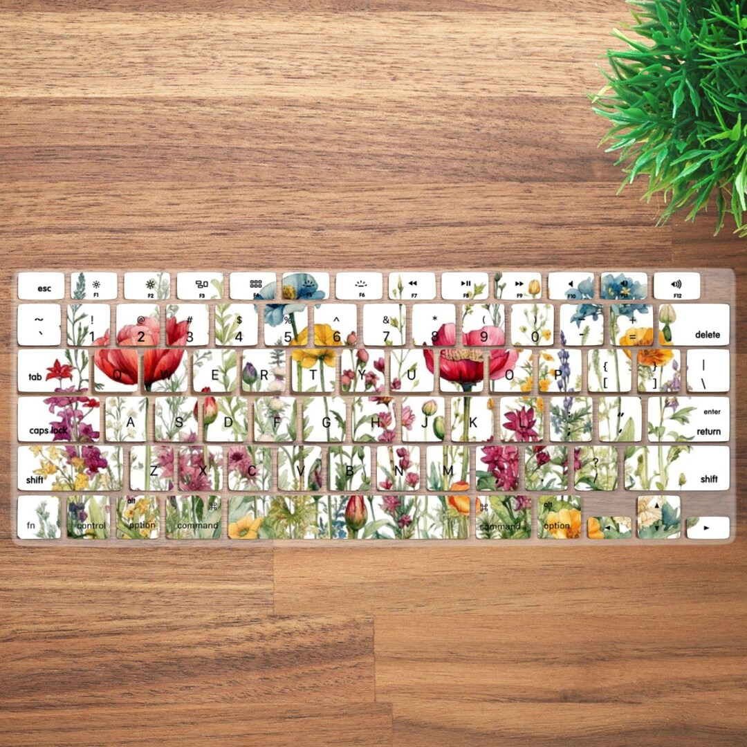 Botanical Wildflower Keyboard Cover for MacBook Pro 13 14 16 Inch ...