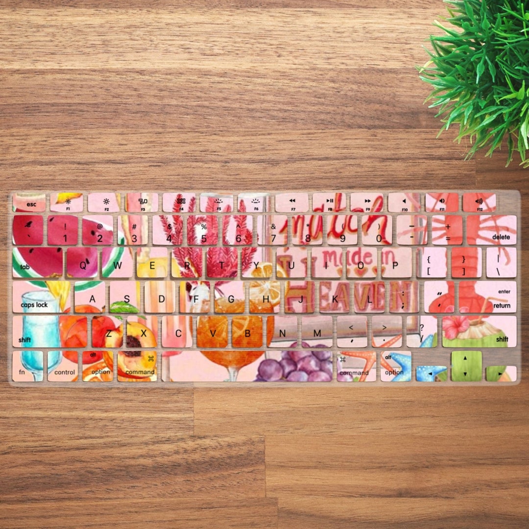 Cute Aesthetic Scrapbook Keyboard Cover for MacBook Pro 13 14 16 Inch ...