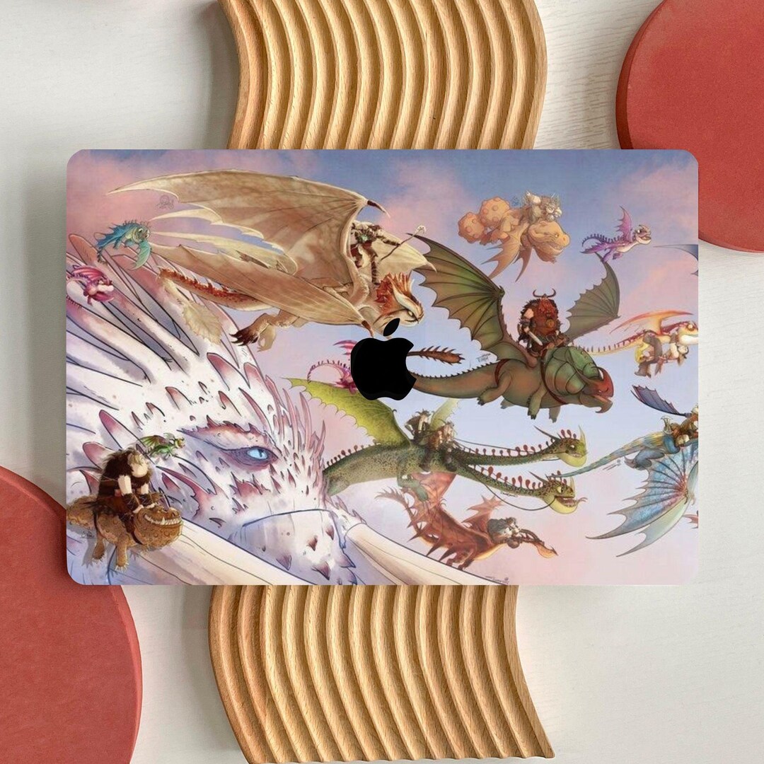 Cute Flying Dragons Aesthetic MacBook Case for MacBook Air 15 13 ...